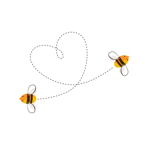 Bee Heart Logo Vector Images (over 320)