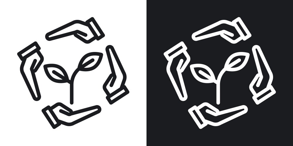 Environment protection icon set eco symbol Vector Image