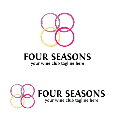 Four seasons logo Vector Images & Graphics for Commercial Use | VectorStock