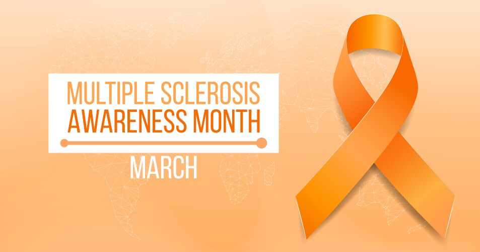 Multiple sclerosis awareness month Royalty Free Vector Image