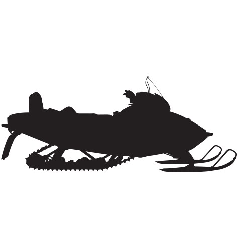 Snowmobile Silhouette Vector Images (over 1,100)