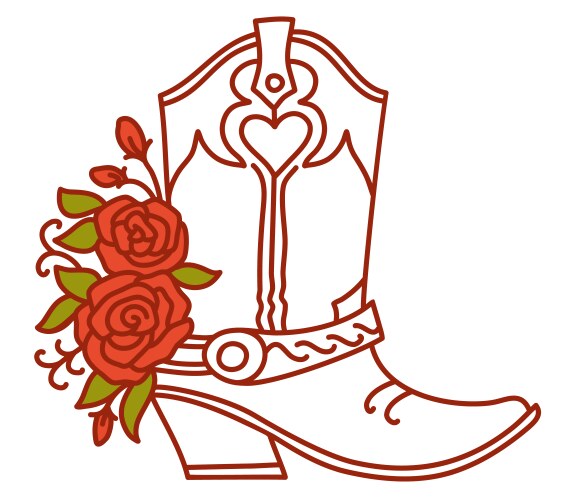 Cowboy Boots Outline Vector Images (over 2,100)