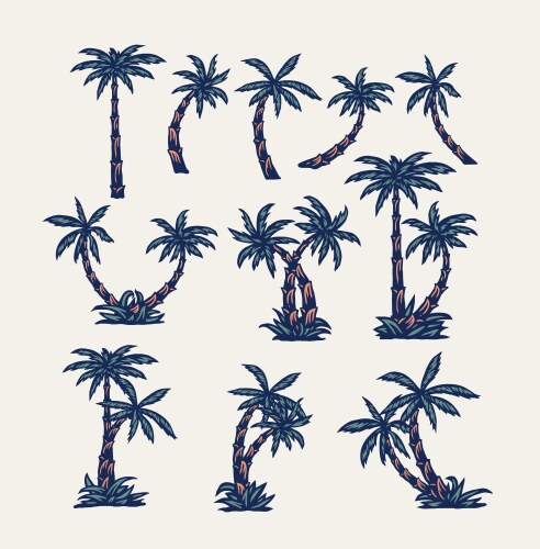 Palm Trees Waves Vector Images (over 24,000)