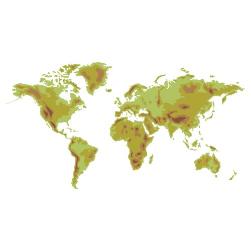 Icon with world map Royalty Free Vector Image - VectorStock