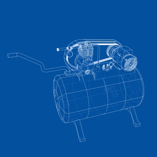 Tabletop air hockey game isometric blueprints Vector Image