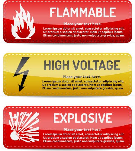 High voltage sign Royalty Free Vector Image - VectorStock
