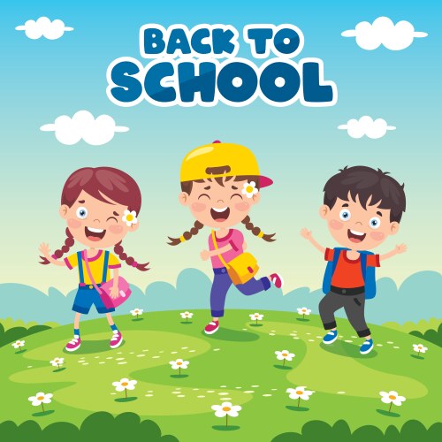 Cartoon students Royalty Free Vector Image - VectorStock