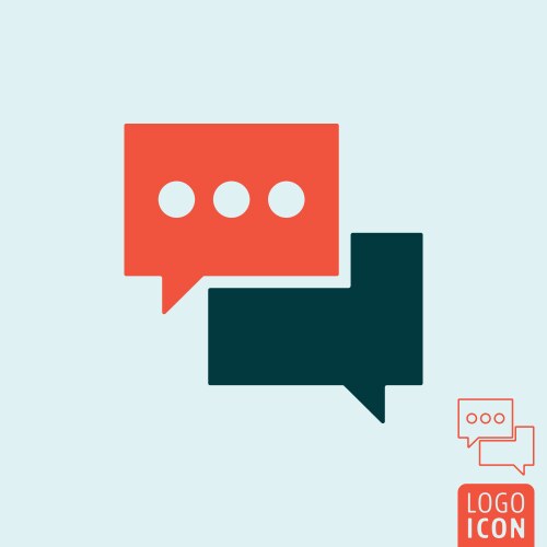 New chat message notification icon Royalty Free Vector Image