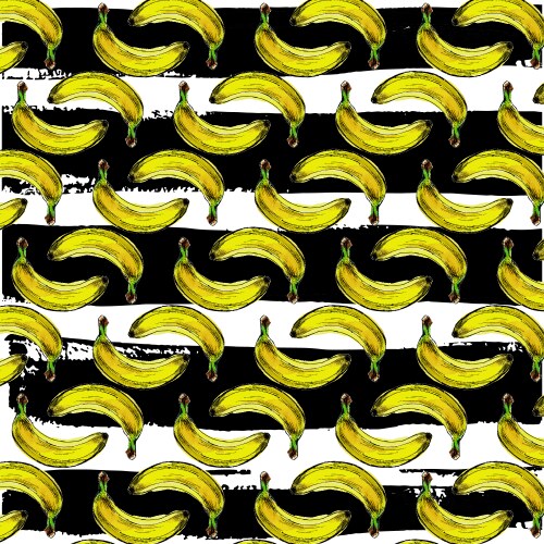 Hello summer trend calligraphy banana Royalty Free Vector