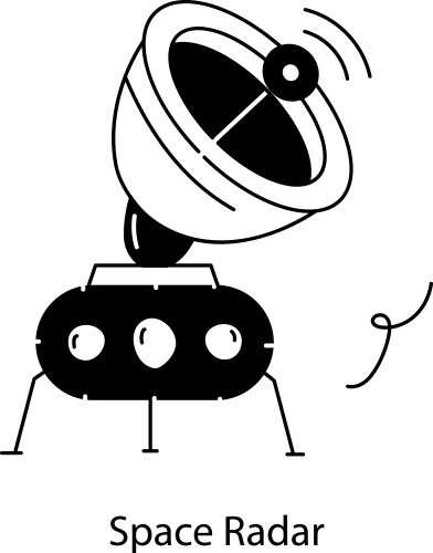 Radar tower Royalty Free Vector Image - VectorStock