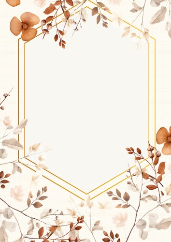 Brown beige and white invitation background Vector Image