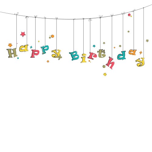 Happy Birthday Lettering Vector Images (over 51,000)