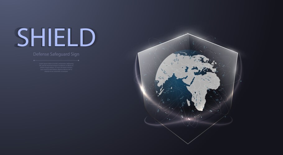 Cyber security or network protection system Vector Image