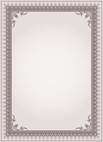 Decorative border frame background Royalty Free Vector Image