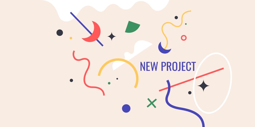 Modern backgrounds with abstract elements Vector Image