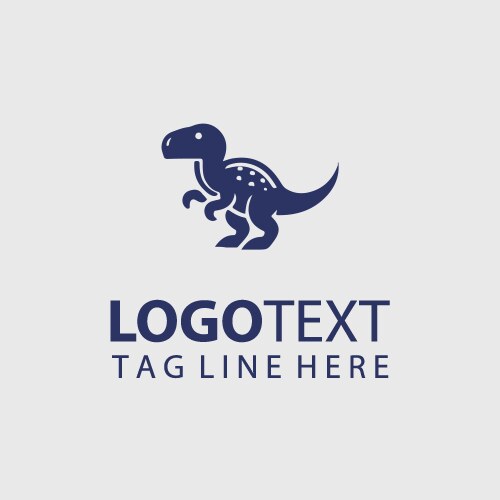 Dino logo Royalty Free Vector Image - VectorStock