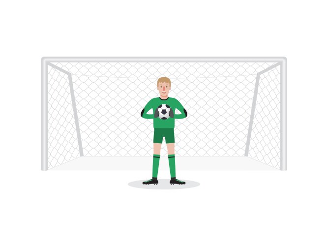 Football gate Royalty Free Vector Image - VectorStock