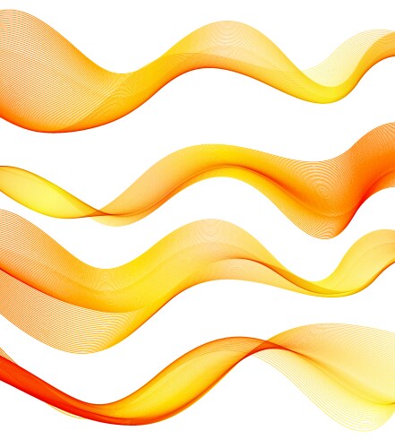 Color hand-drawing wave sunny background gradient Vector Image