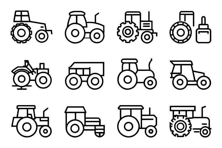 Tractor Outline Vector Images (over 13,000)