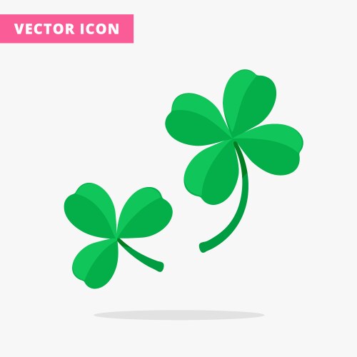 Four leaf clover icon Royalty Free Vector Image