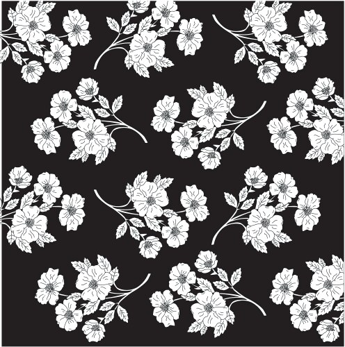 Elegant Floral Scroll Pattern – Royalty-Free Vector | VectorStock