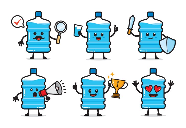 Water gallon logo symbol or icon template Vector Image