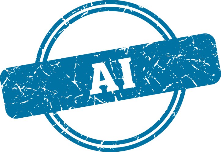 Textured ai stamp Vector Images & Graphics for Commercial Use | VectorStock