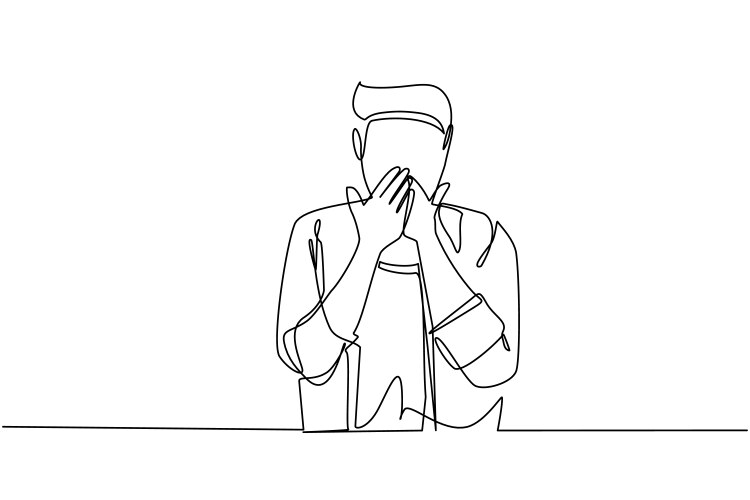 Continuous Line Drawing Man Face Vector Images (over 2,100)