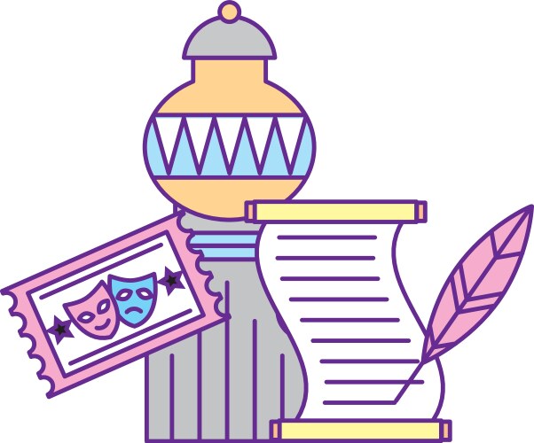 Ancient Feather Pen Vector Images (over 3,200)