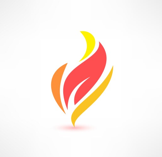 Horse mustang head fire burning flame logo Vector Image