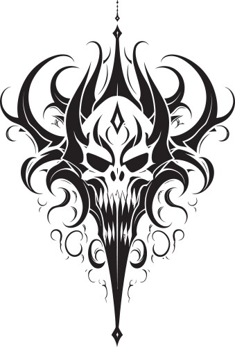 Crown on a Demon Skull Vector Images (over 520)