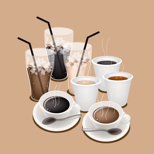 Coffee menu background Royalty Free Vector Image