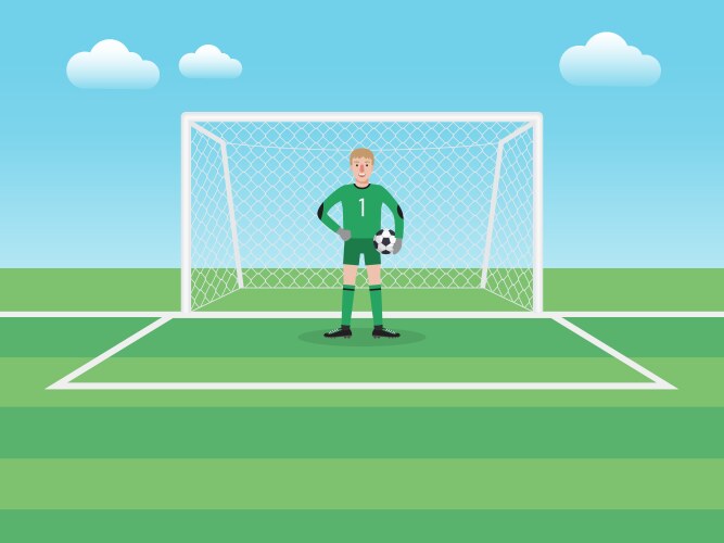Goalkeeper Royalty Free Vector Image - VectorStock