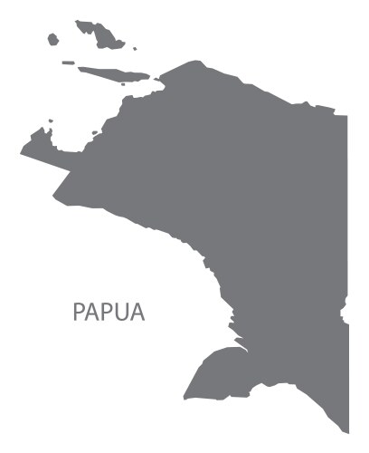 Papua map indonesia Royalty Free Vector Image - VectorStock