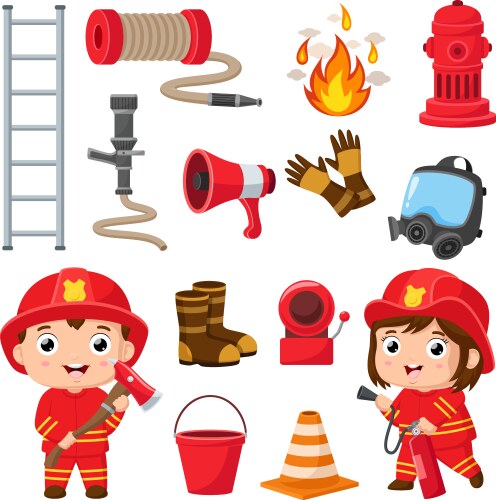 Cute pilot and stewardess kids cartoon Royalty Free Vector