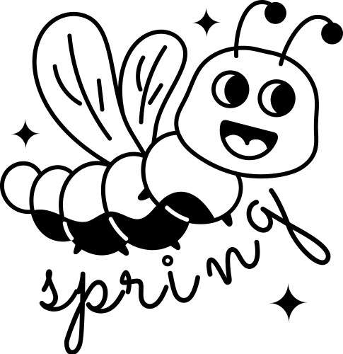 Caterpillar Stickers Vector Images (over 600)