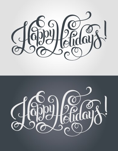 Happy hand lettering Royalty Free Vector Image