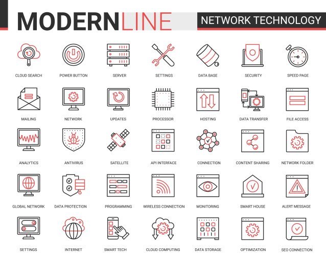 Technology Outline Vector Images (over 1 million)