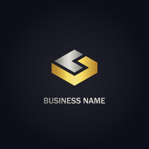 Circle abstract people unity gold logo Royalty Free Vector