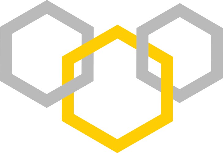 Honeycomb logo Royalty Free Vector Image - VectorStock