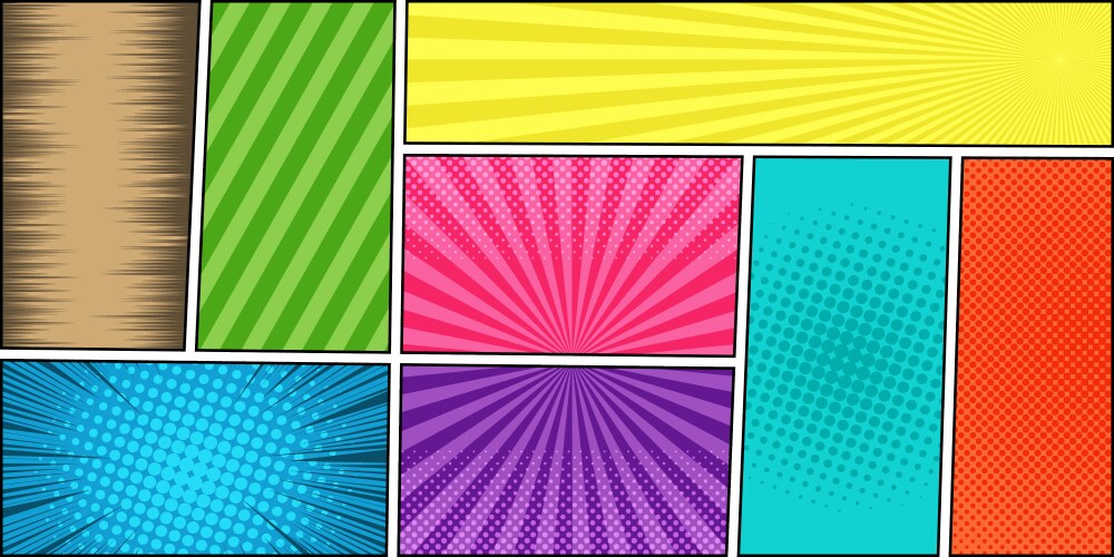 Comic book halftone background vintage Royalty Free Vector