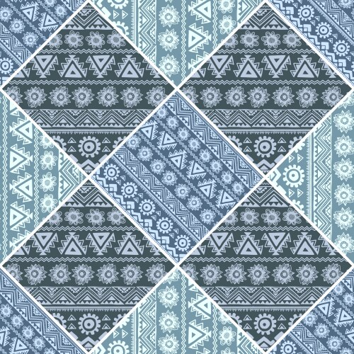 Seamless african shweshwe design pattern Vector Image