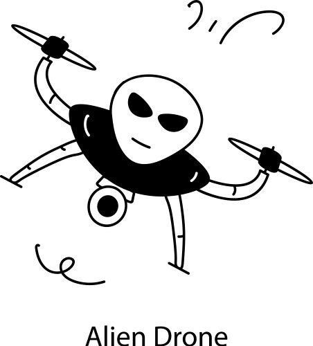 Drone sprayer Royalty Free Vector Image - VectorStock