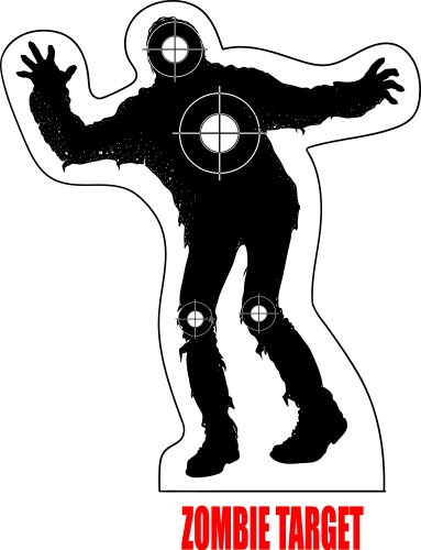 A zombie holding his brain Royalty Free Vector Image