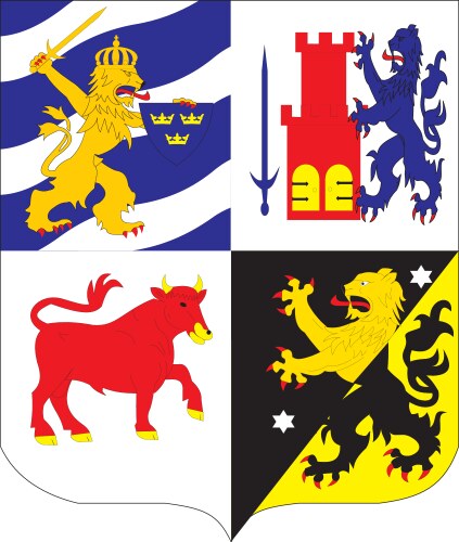 Gauteng Province Coat of Arms Royalty Free Vector Image