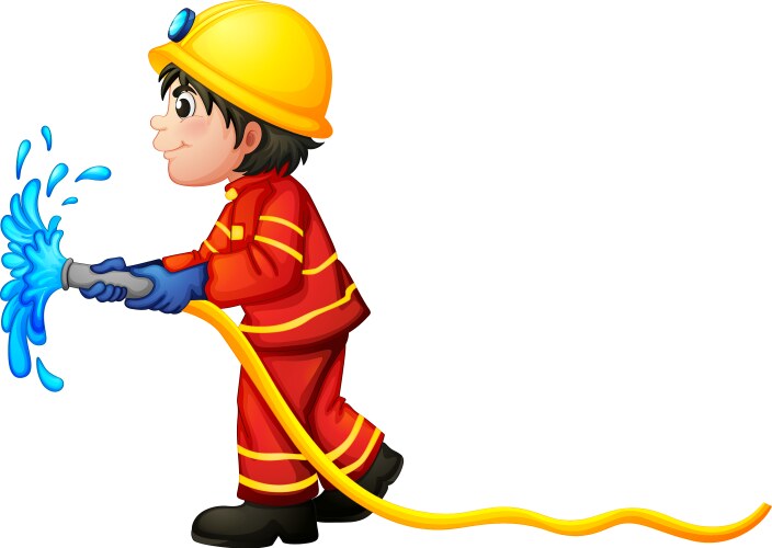 Fireman emoticon Royalty Free Vector Image - VectorStock