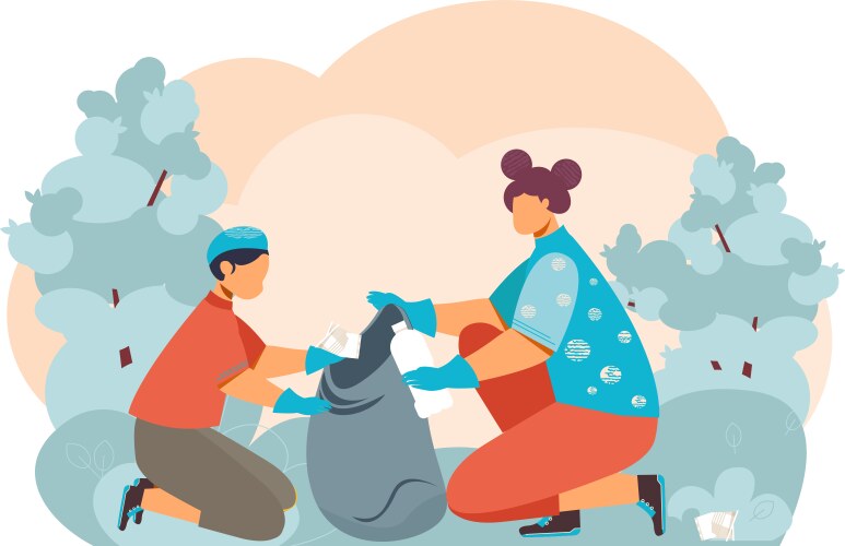 Zero-waste consumption isolated cartoon Royalty Free Vector