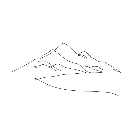 Mountain Lake Line Drawing Vector Images (over 590)