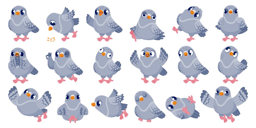 Pigeon Cartoon Vector Images (over 7,300)