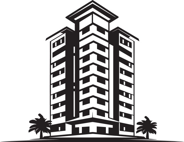 Architectural Drawing Building Elevation Plan Vector Images (over 180)